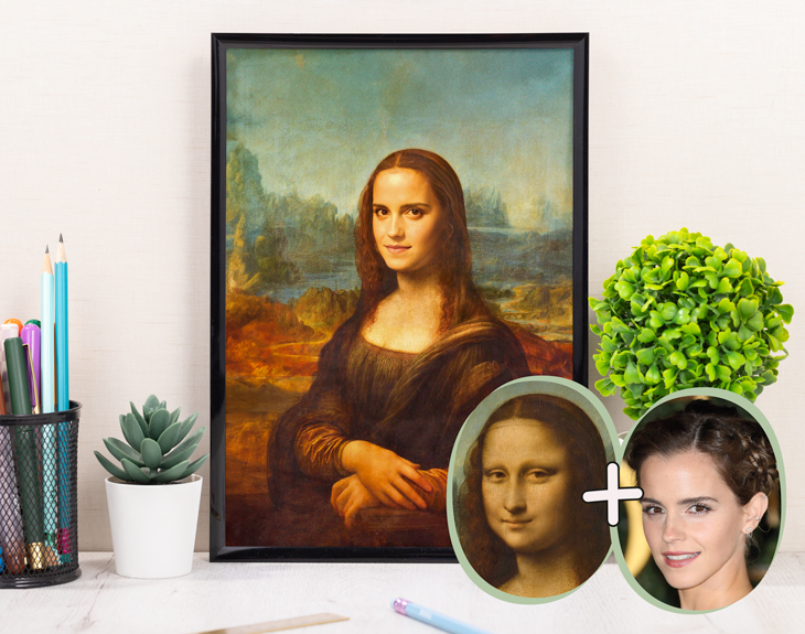 Mona Lisa print with your face - Made In Gift