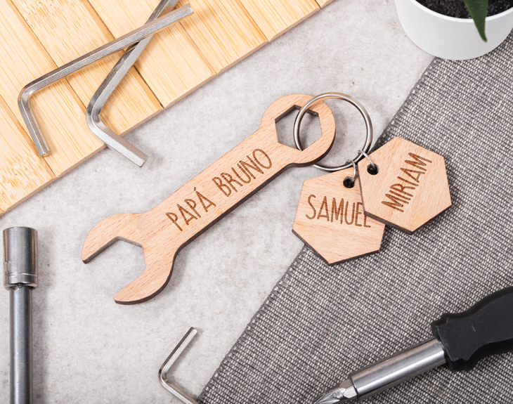 Porta-chaves de ferramentas com nomes-MadeInGift