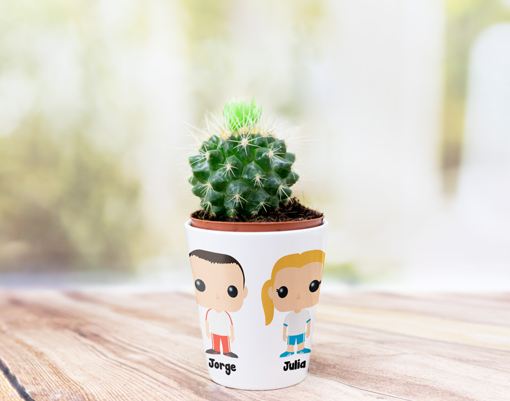 Customised flowerpot "Funko Family" - Made in Gift