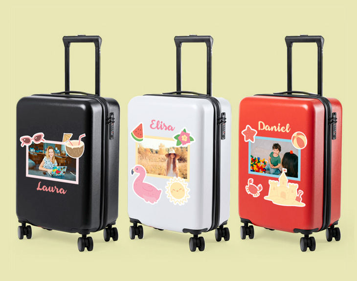 Koffer "Sommerlicher Rahmen " mit Foto - Made In Gift