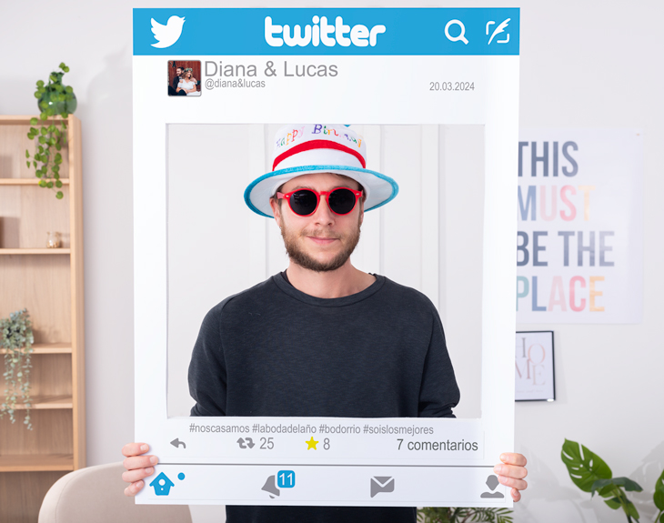 Marco de Twitter personalizado - Regalo Original