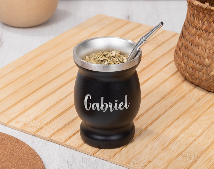 Customised mate cup with name - Made In Gift