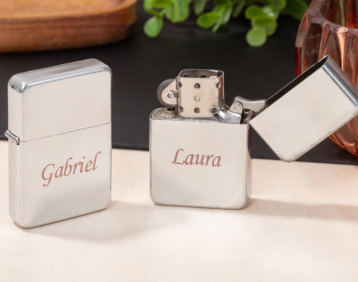 Mechero recargable grabado