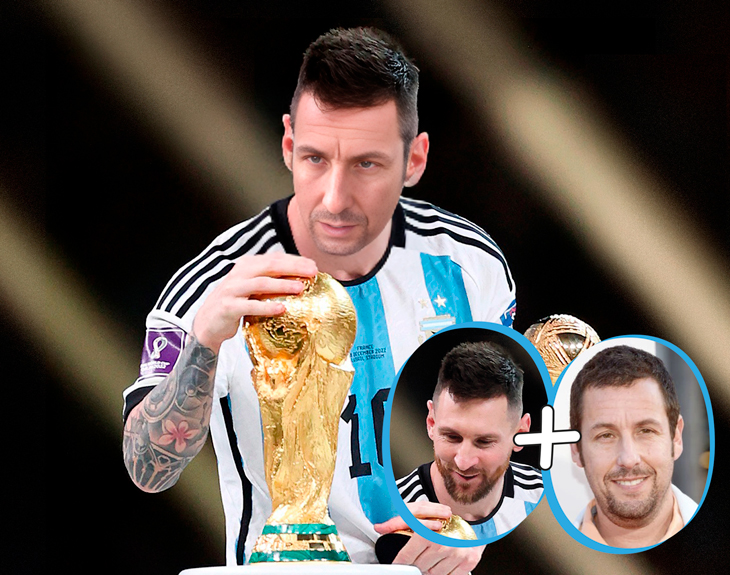 Lámina "Messi" con tu cara - Regalo Original