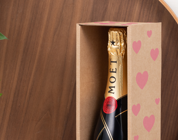 Moët & Chandon con Caja Personalizada "Romántica" - Regalo Original