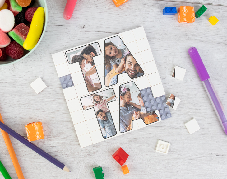Personalizowana układanka mozaika TATA ze zdjęciami. MadeinGift