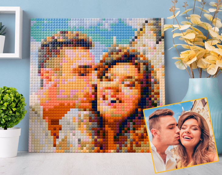 Mosaic blocks puzzle with photo - Made In Giift
