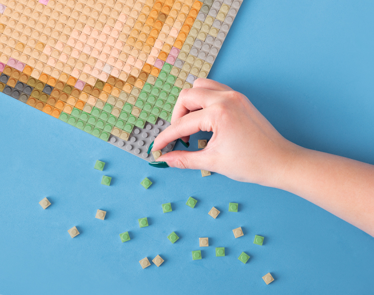 Mosaic blocks puzzle with photo - Made In Giift