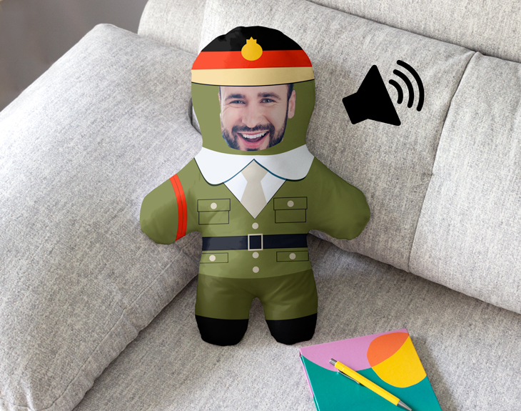 Doll with photo "Military" - Made In Gift