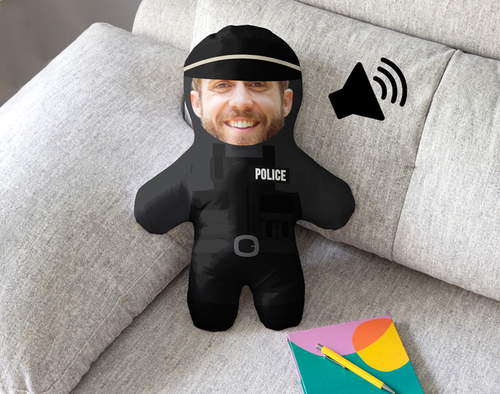 Doll with photo "Police" - Made In Gift