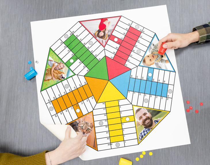 Parchís gigante enrollable 5 jugadores- Regalo Original