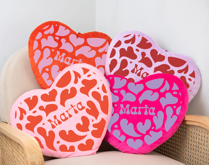 Peluche corazón personalizado "Groovy Hearts" - Regalo Original