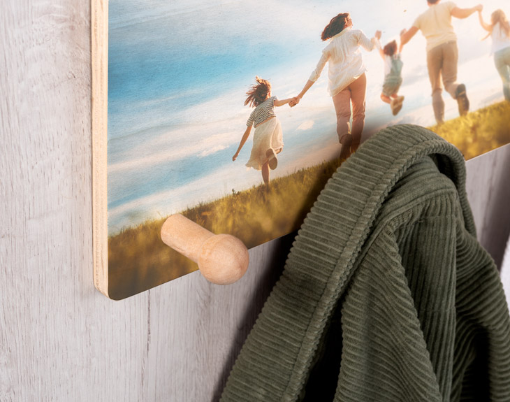 Perchero de madera personalizado - Regalo Original