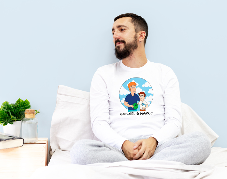 Pijama "Padre Cartoon" personalizado - Regalo Original