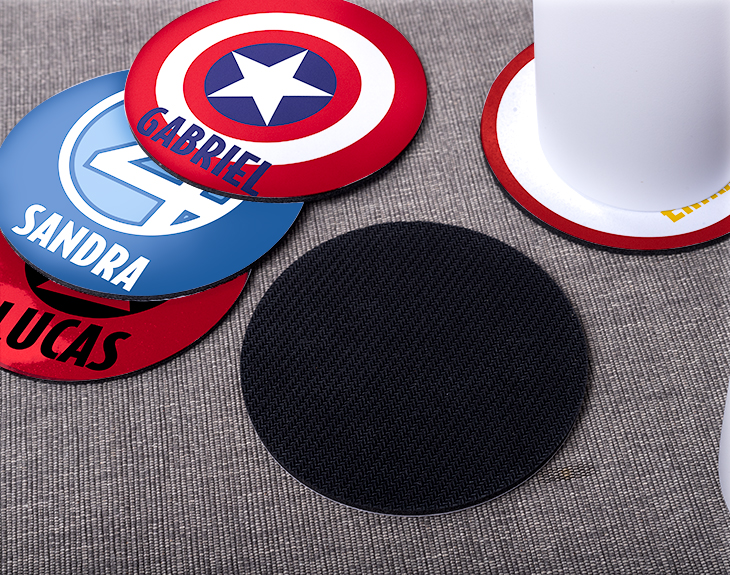 Neoprene coaster "Superheroes" - Made In Gift