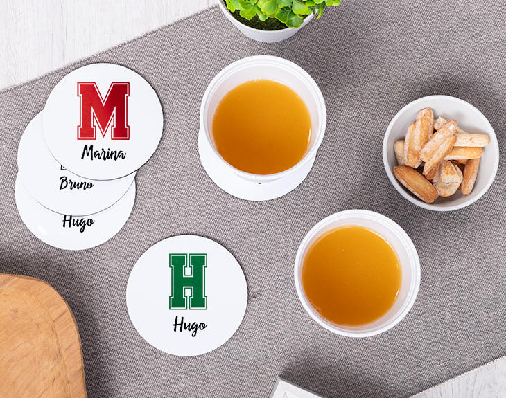 Neoprene coaster "College alphabet" - Made In Gift