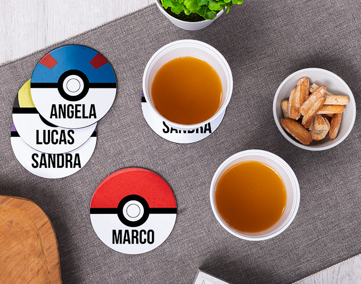 Neoprene coaster "Pokémon" - Made In Gift