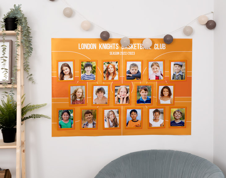 Personalised poster "Basketball team" - Made In Gift