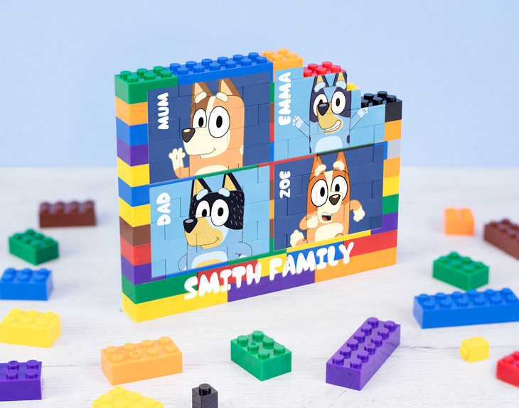 Block puzzle "Bluey collage" - Made In Gift