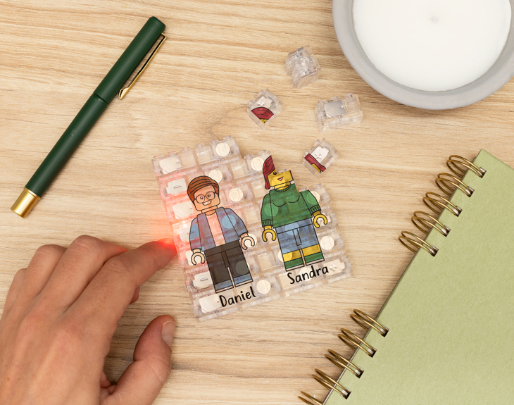 Luminous block puzzle "Lego Family" - Made in Gift
