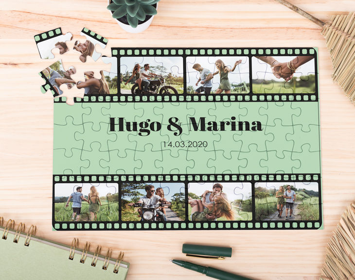 Customised Puzzle "Collage Reel" - Made In Gift