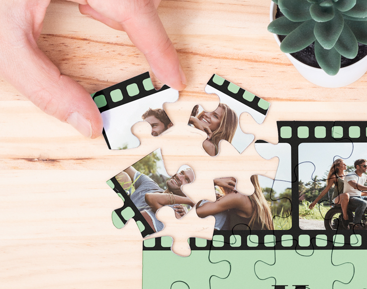 Customised Puzzle "Collage Reel" - Made In Gift