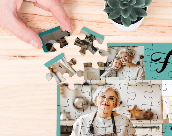 Puzzle "Collage con palabras" personalizado - Regalo Original