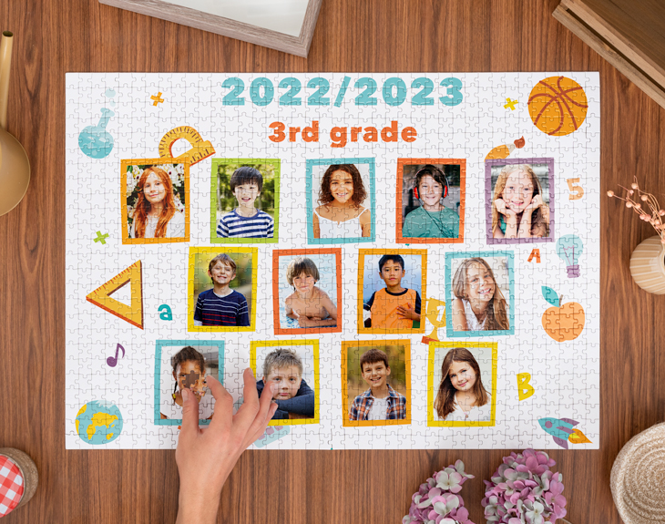 Giant personalised puzzle "Class photo" - Made In Gift