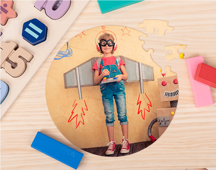 Puzzle Premium redondo de 42 piezas - Regalo Original