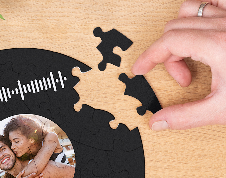 Round puzzle of 42 pieces "Spotify" - Made In Gift