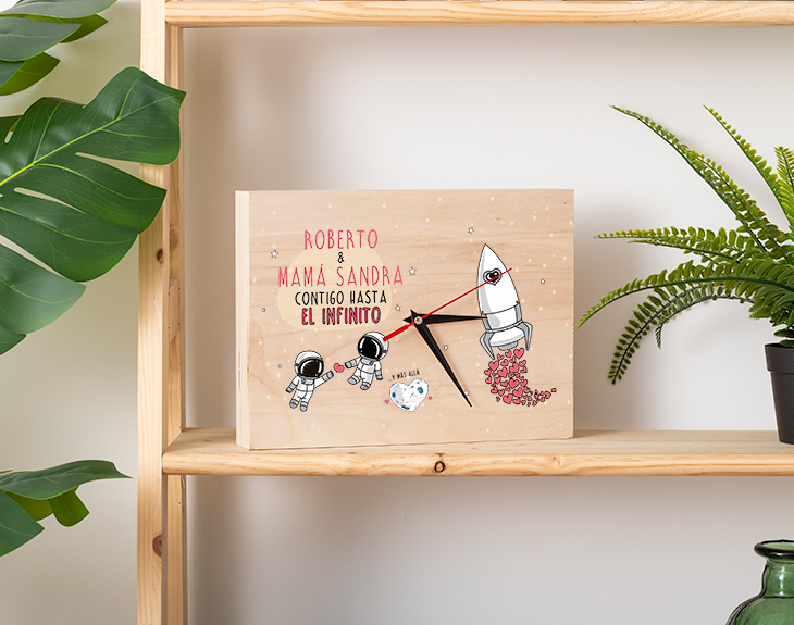 Reloj personalizado "Contigo hasta el infinito" - Regalo Original