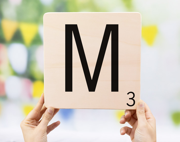 Letras Scrabble gigantes personalizadas