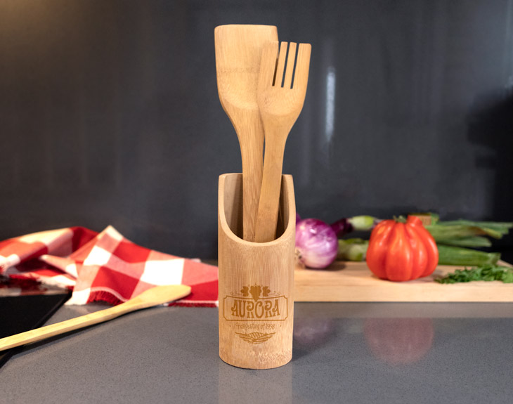 Kitchenware set made of bamboo "Good harvest" - Made in Gift