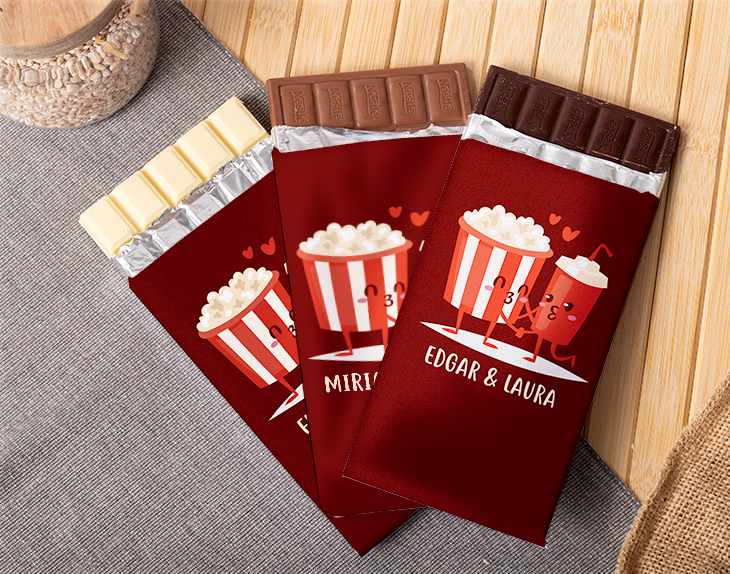 Chocolate bar "Love cinema" - Made in Gift