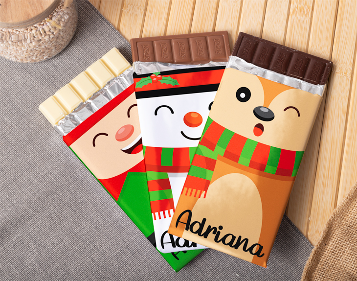 Christmas Chocolate Bar - Made In Gift