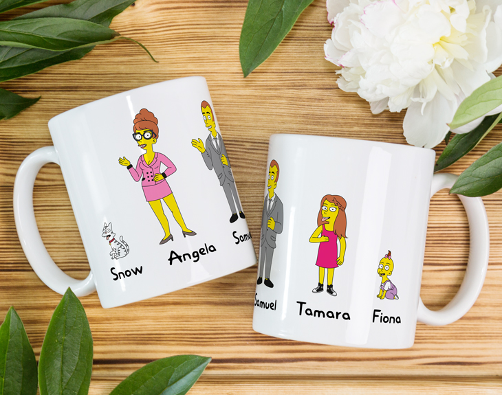 Customised mug "The Simpsons" - Made in Gift