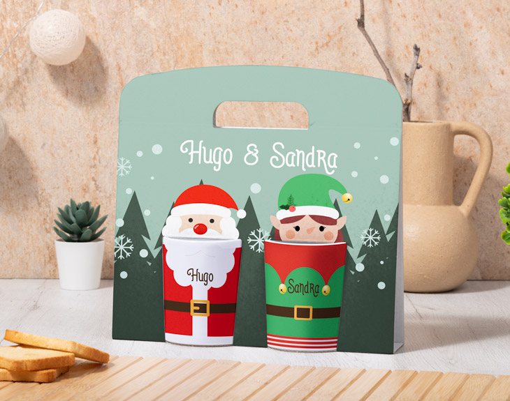 Mug "Christmas costumes" with gift set - Made In Gift