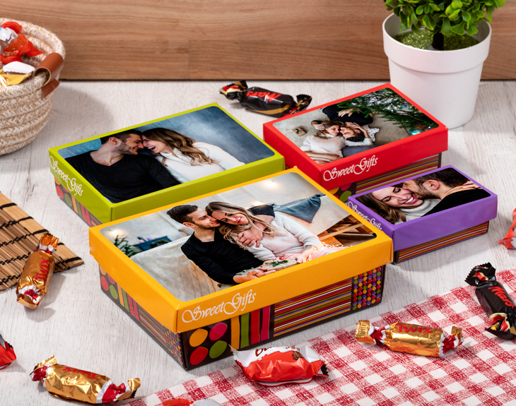 Personalised chocolates tower - Made In Gift