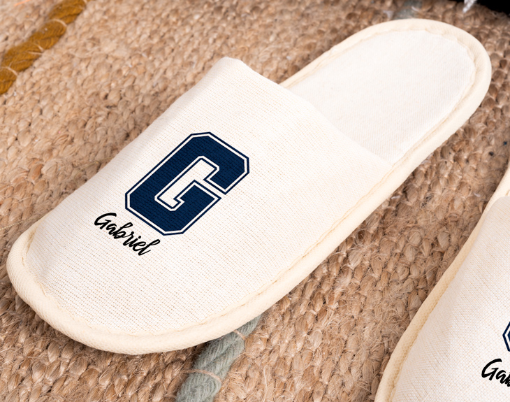 Slippers "College Alphabet" - Made In Gift