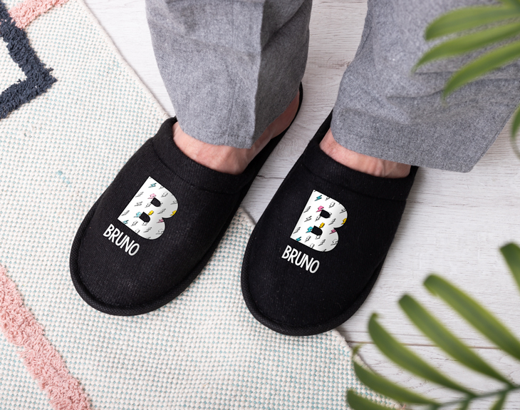 Slippers "Lightning bolts Alphabet" - Made In Gift