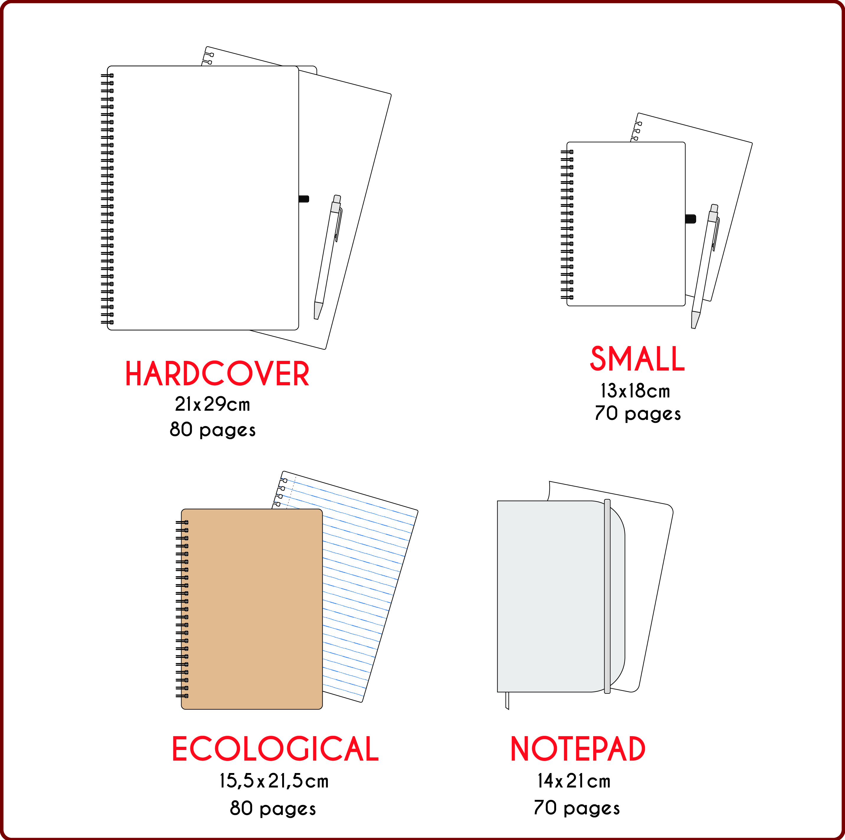 Customised notebook "Splash Family" - Made in Gift